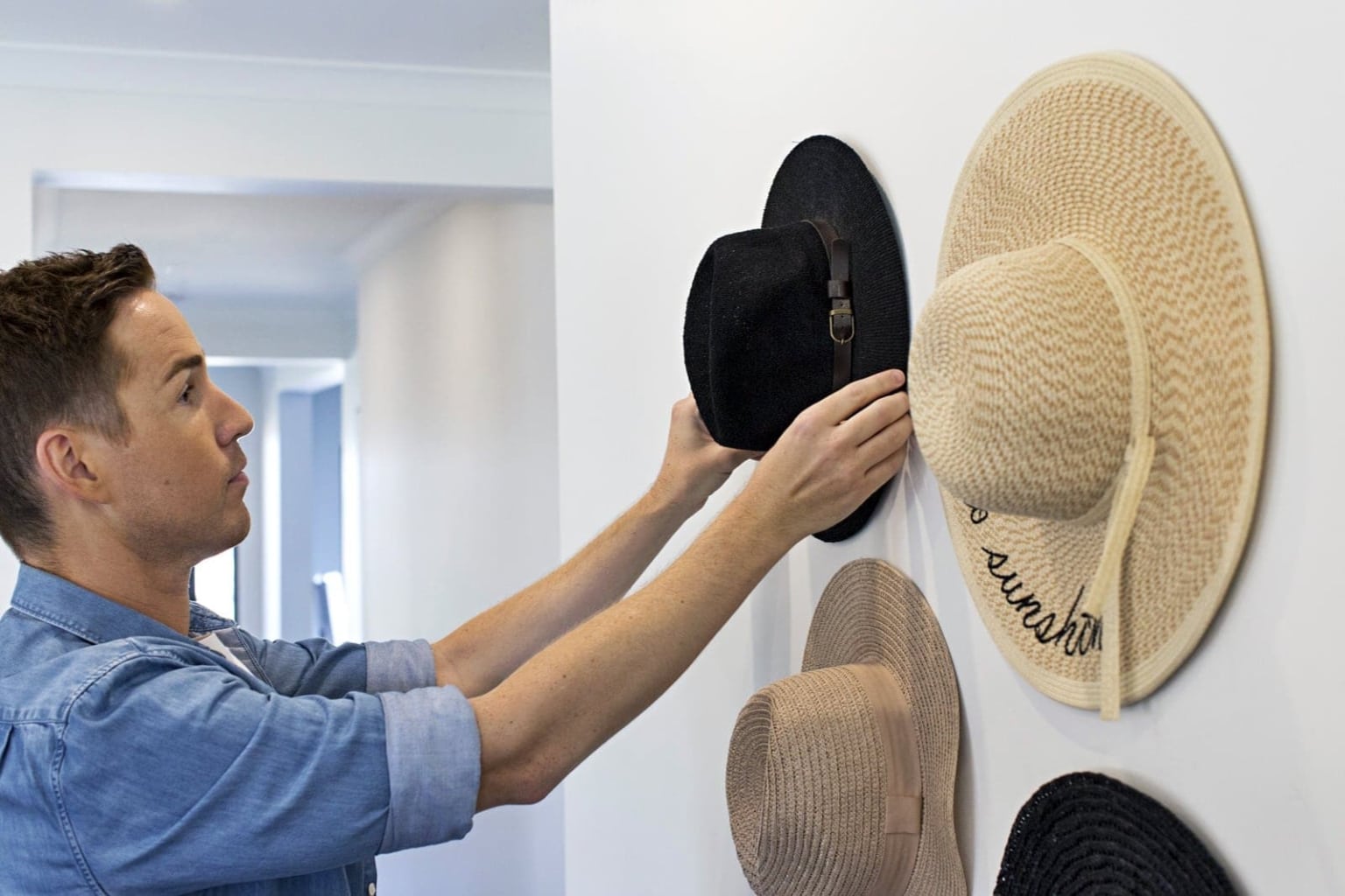How To Create A DIY Hat Wall For Next To Nothing how-to-create-a-diy-hat-wall-for-next-to-nothing