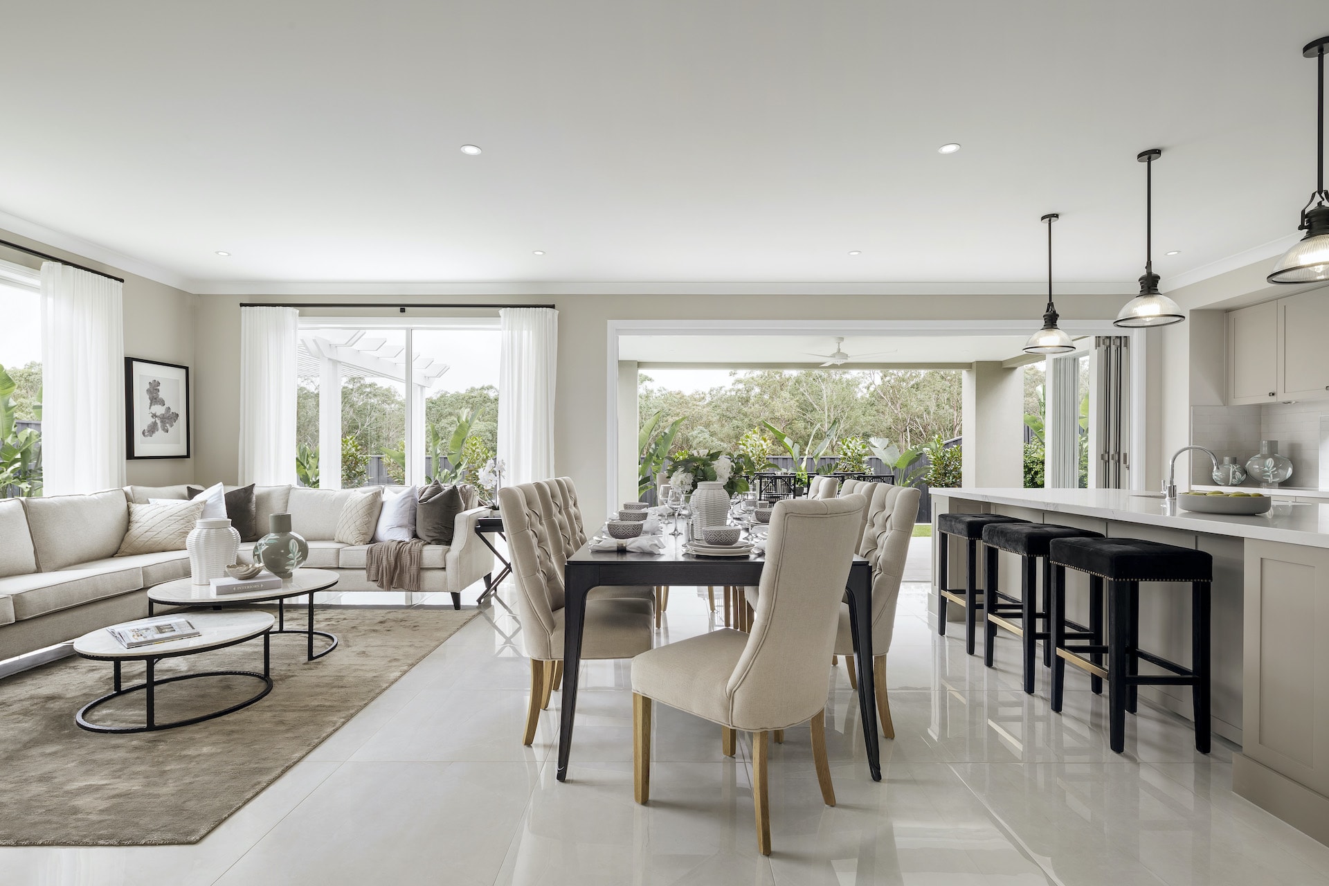 How To Style Layout An Open Plan Living Dining Room Combo