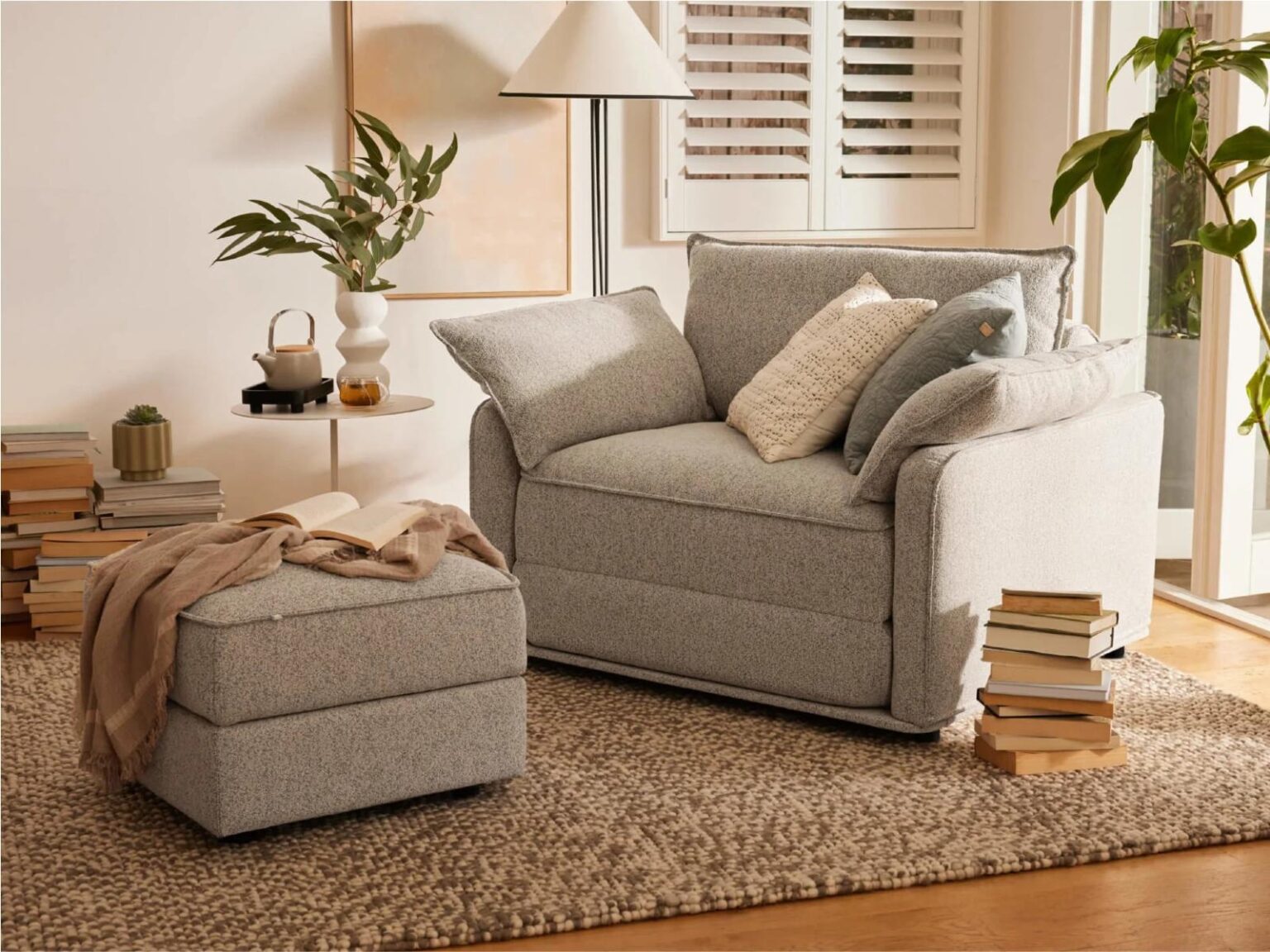 21 of the Best Armchair with Matching Ottoman Sets